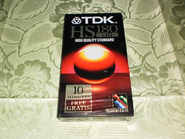 TDK HS 180 +10 video kaseta - NOVO