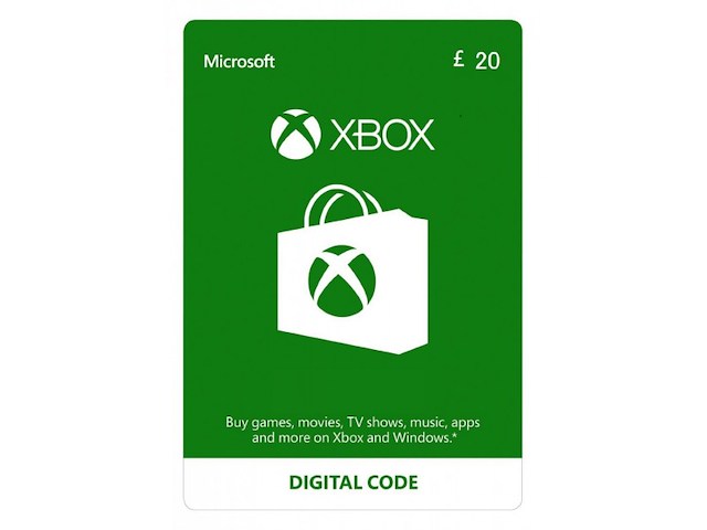 UK XBOX LIVE DOPUNA 20 GBP ONE/360