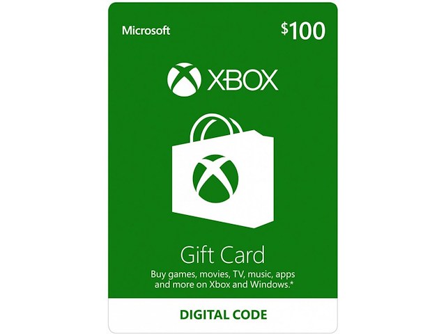 US XBOX LIVE DOPUNA 100 USD ONE/360