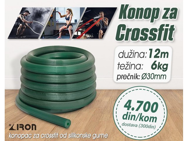 Battle Rope - Konop za Crossfit Ø30mm dužina 12m