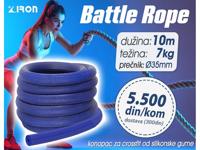 Battle Rope - Konop za Crossfit Ø35mm dužina 10m