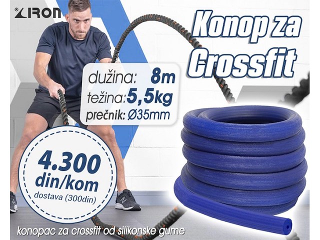 Battle Rope - Konop za Crossfit Ø35mm dužina 8m