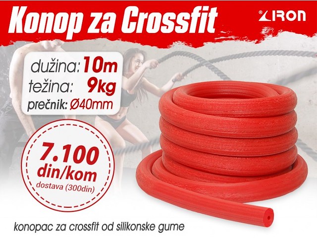 Battle Rope - Konop za Crossfit Ø40mm dužina 10m