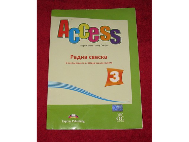 ACCESSS 3, ENGLESKI JEZIK 7, radna sveska