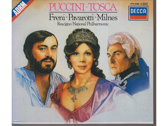 cd / PUCCINI - TOSCA + 2 CD - Pavarotti - perfekttttttt