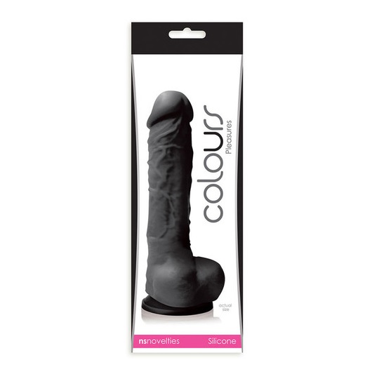 NS Novelties colours pleasures crni silikonski dildo, NSTOYS0075