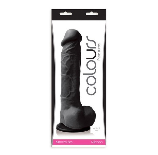 NS Novelties colours pleasures large crni dildo sa testisima većih dimenzija, NSTOYS0077