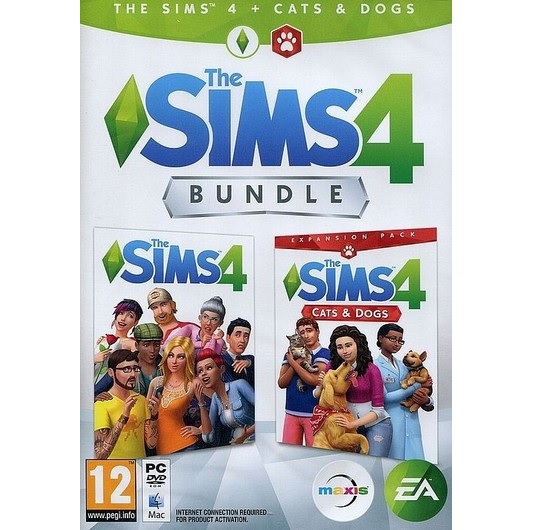 PC The Sims 4 Holliday Bundle - Sims 4 + Expansion Cats & Dogs