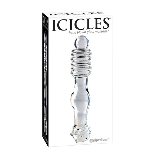 Pipedream icicles - stakleni dildo, PIPE291100