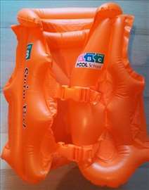 Dečiji vazdušni prsluk za plivanje M narandžasti
