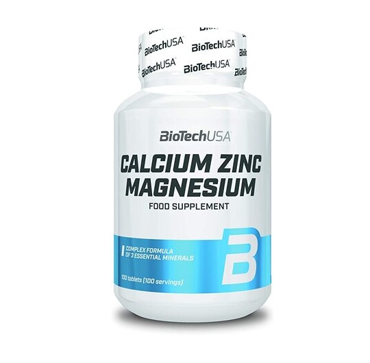 Biotech kalcijum-cink-magnezijum (100 tableta)