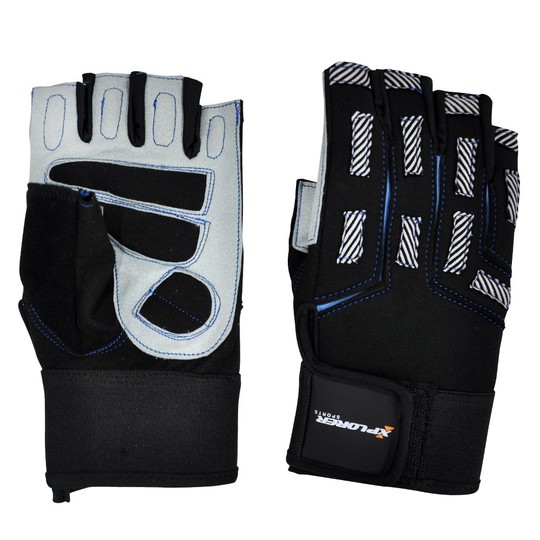 XPLORER fitnes rukavice (sivo-plave), 06643