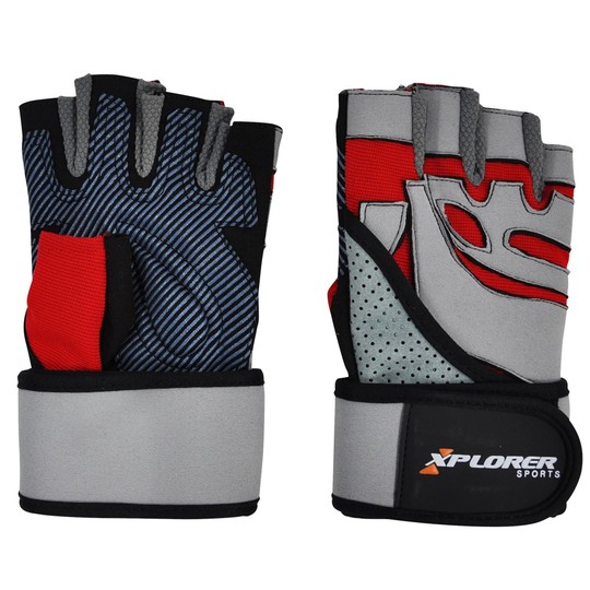 XPLORER fitnes rukavice (sivo-crvene), 06632