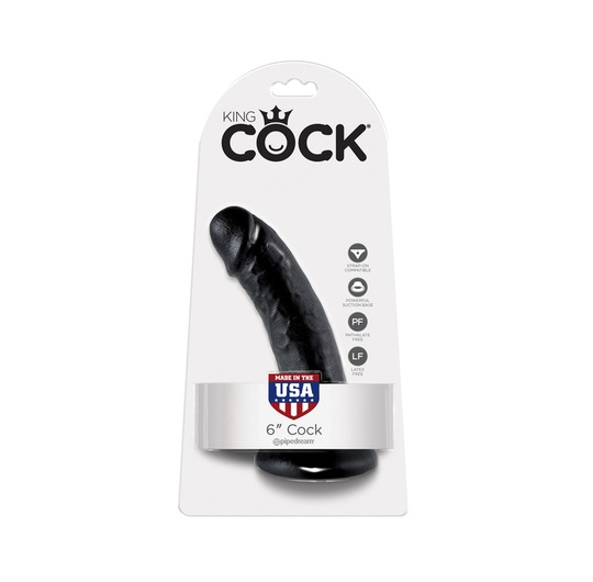 Pipedream king cock crni dildo realističnog izgleda, PIPE550123