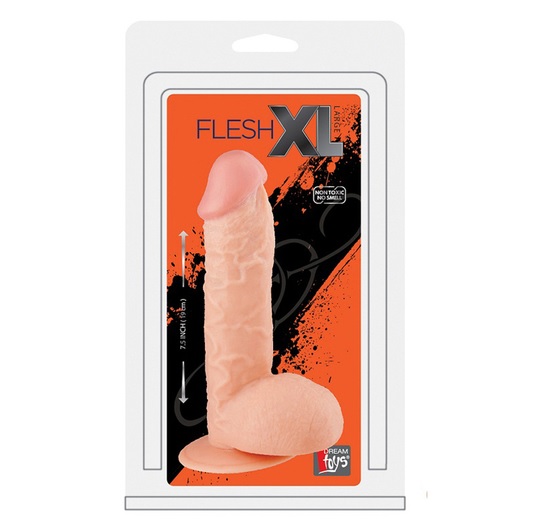 NMC fleshx dildo sa testisima i vakum postoljem, NMC0001709