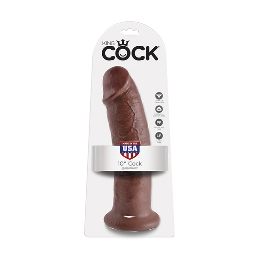 Pipedream king cock braon realistični dildo, PIPE550529