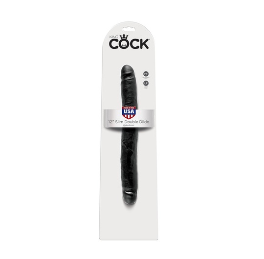 Pipedream dupli king cock realistični crni dildo, PIPE551623