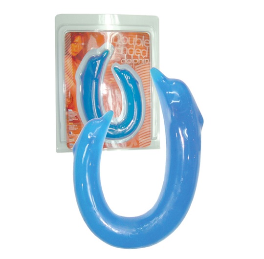 Seven Creations plavi delfin - dildo za dvostruku stimulaciju, SEVCR00666