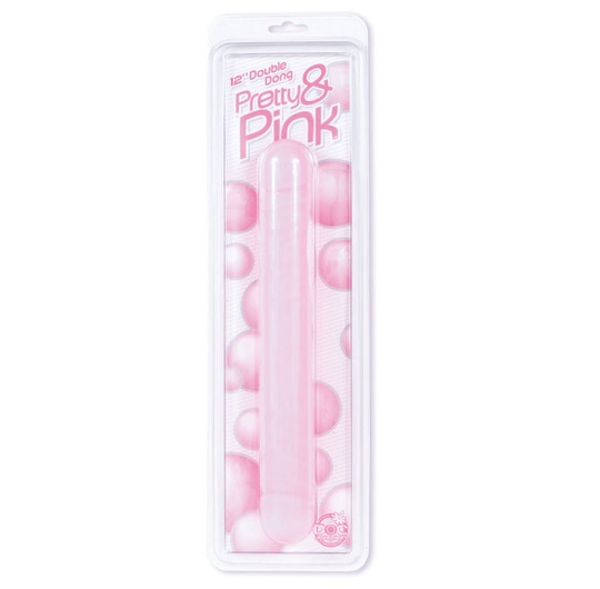 Doc Johnson pretty pink dvostruki silikonski dildo, DOCJ000213