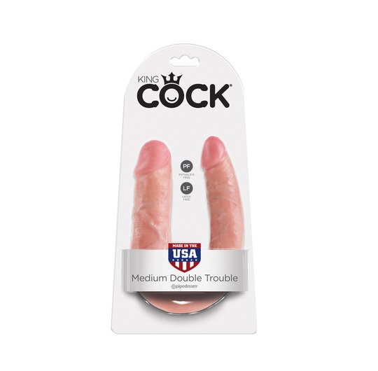 Pipedream realistični king cock srednji dupli dildo, PIPE551421