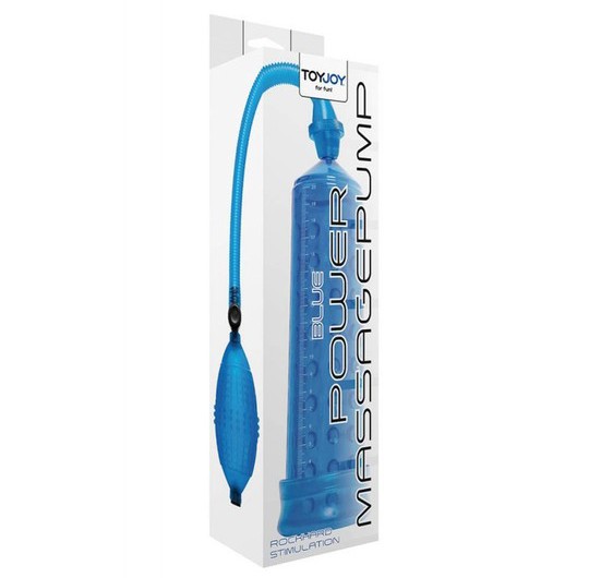 Toy Joy plava vakuum pumpa za penis sa plavim masažnim ulazom, TOYJOY0802