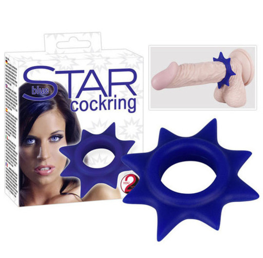 You2Toys star ring plavi prsten za penis, YOU2T00284