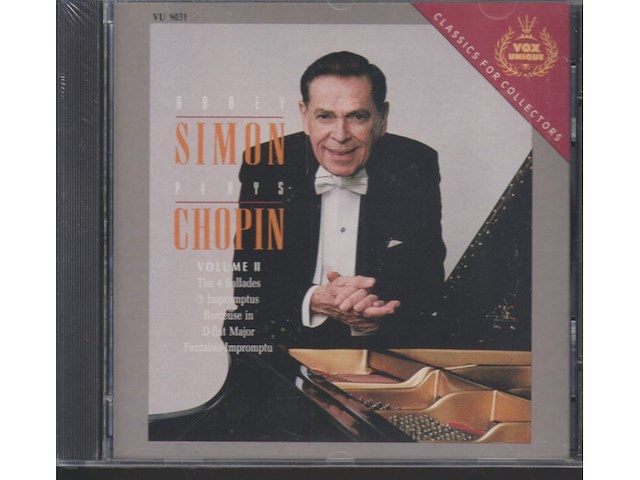 cd / ABBEY SIMON - PLAYS CHOPIN - Volume II - perfektt