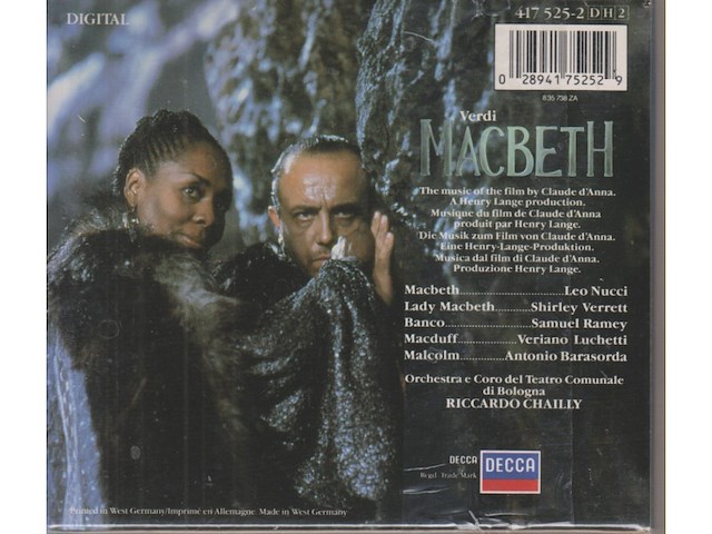 cd / Verdi - MAGBETH + 2 CD - perfektttttttttt