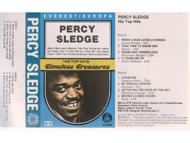 ф PERCY SLEDGE / His top Hits - ekstra!!!!!!!!!!!