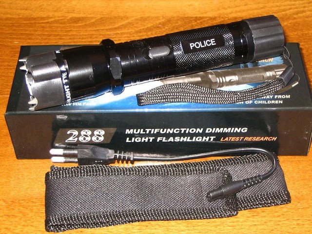 POLICE Elektrošoker, CREE LED baterijska lampa i LASER