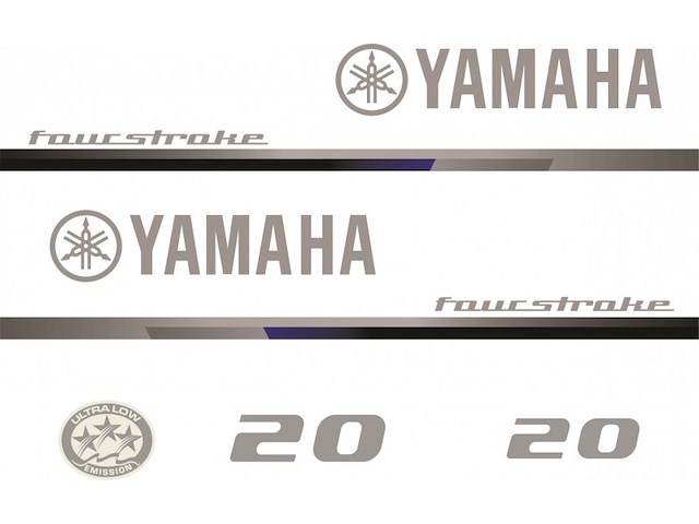 YAMAHA 20 - Nalepnice za vanbrodski motor