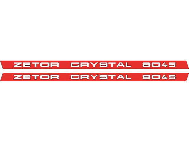 ZETOR CRYSTAL 8045 -   Nalepnice za traktor