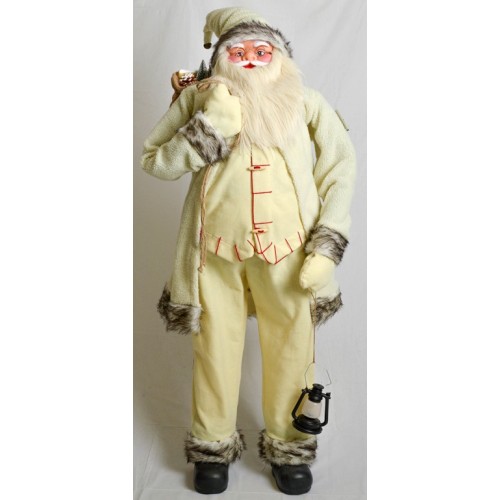 Novogodišnja figura deda Mraza sa džakom i fenjerom 150 cm