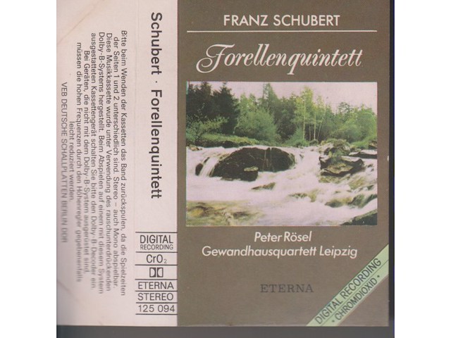 ф FRANZ SCHUBERT / Forellenquintett