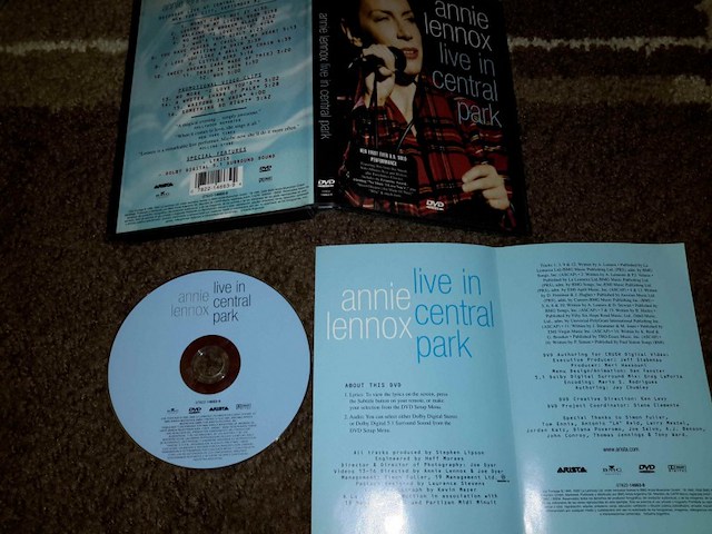 Annie Lennox - Live in Central park DVD , ORIGINAL