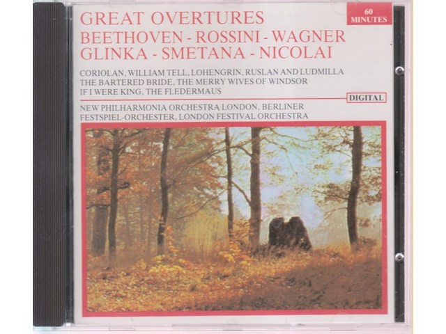 CD / GREAT OVERTURES BEETHOVEN - ROSSINI - WAGNER