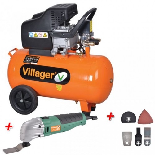 Kompresor Villager VAT 50l + Poklon Villager VLN 180