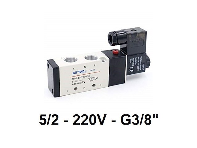 Pneumatski razvodnik elektromagnetni 5/2 G3/8″ 220VAC