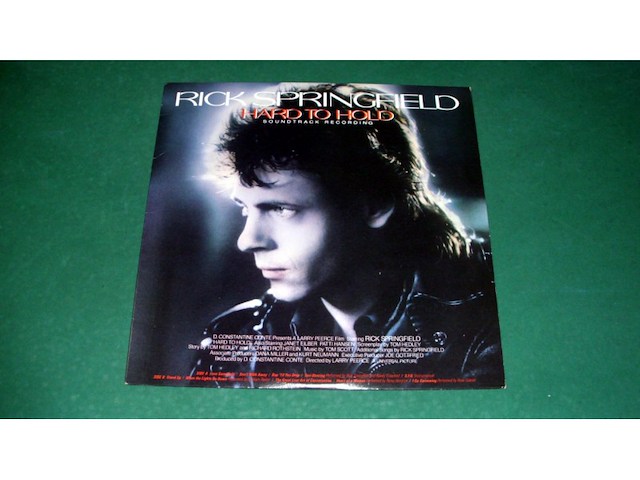 Rick Springfield ‎– Hard To Hold