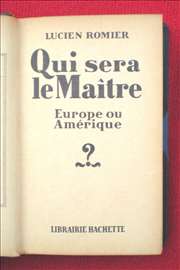 Ko će vladati, Evropa ili Amerika. Izdanje 1927.g.