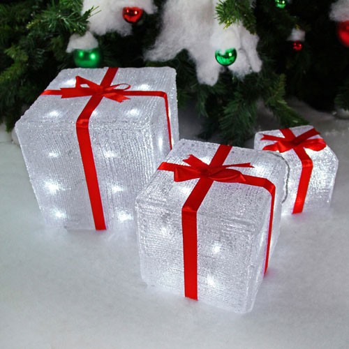 Svetleće poklon kutije LED set 3 komada
