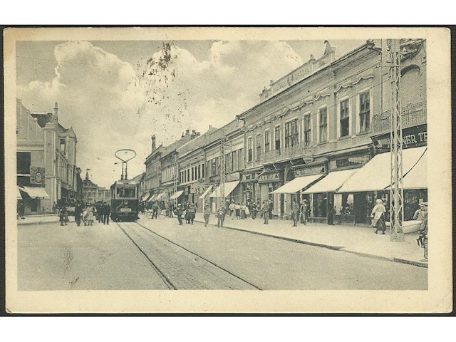 novi sad ulica kralja petra tramvaj 1924