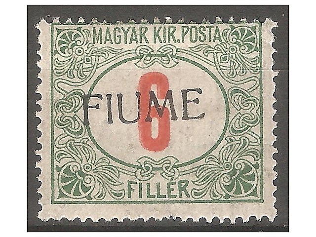 1918 - FIUME Porto 6 fil. MH punca