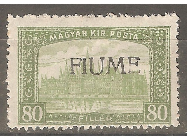 1918 - FIUME Parlament 80 fil MH kat.150 e