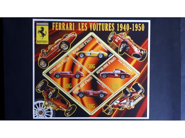 Automobili - Ferrari (1940-1950) - Haiti 2006 ** A451