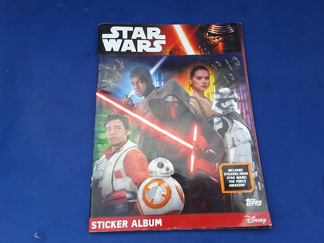 STAR WARS topps album sa 172 sličice