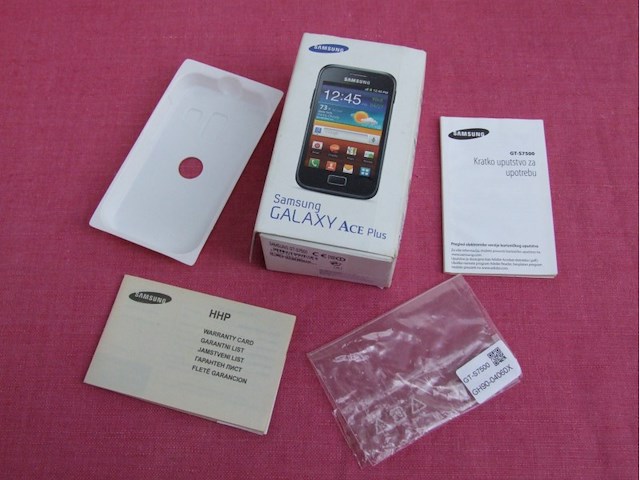 Samsung Galaxy Ace Plus kutija sa uputstvom ORIGINAL