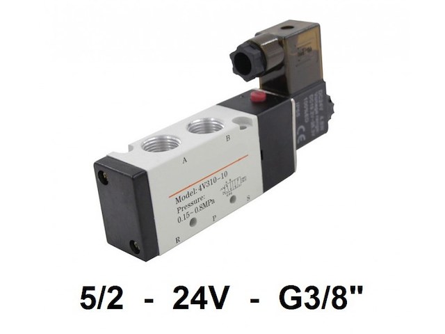 Pneumatski razvodnik elektromagnetni 5/2 G3/8″ 24VDC