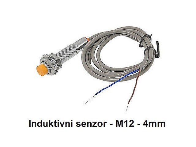 Induktivni senzor - LM12 - 4mm - 6-36VDC - NC dve zice