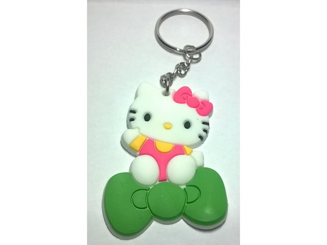 (S012) Privezak za kljuceve Hello Kitty Crvena Masnica